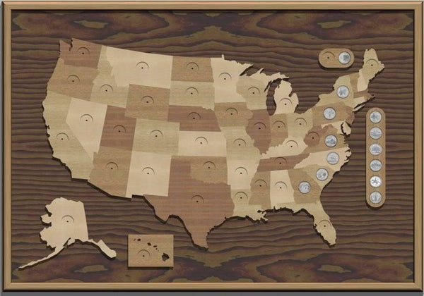 DIY State Quarter Display Woodworking Plans – FurniturePlans.com